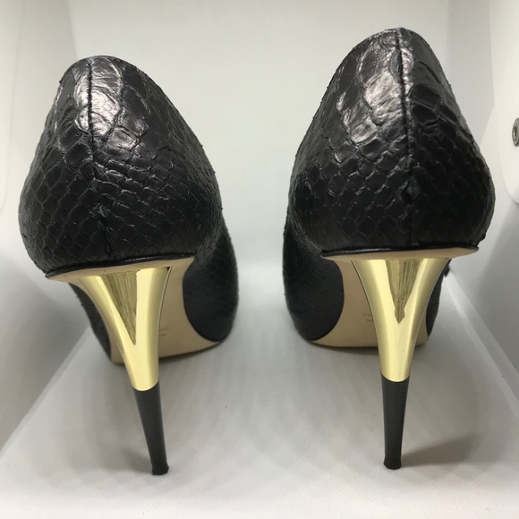 Giuseppe Zanotti | Shoes | Giuseppe Zanotti Black Snake Skin Heels ...